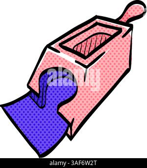 Hand drawn Playing cards dispenser icon in sticker style vector ...