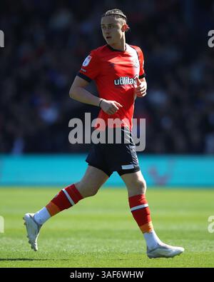 Luton Town's Thelo Aasgaard during the Sky Bet Championship match at ...