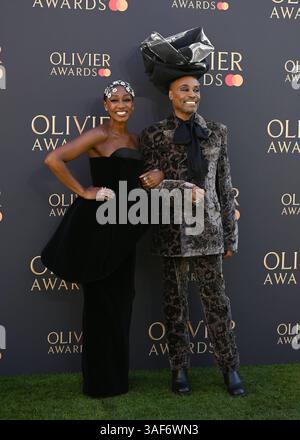 Beverley Knight and Billy Porter attends the 2025 Olivier Awards with ...