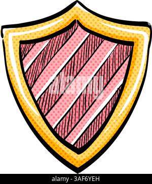 Firewall halftone icon hand drawn color vector illustration Stock ...