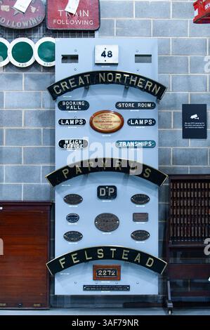 National Railway Museum York nameplates Stock Photo - Alamy