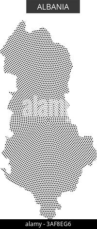 Detailed representation of Albania's geographical layout using a ...