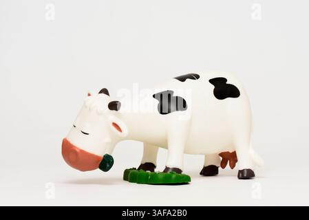 adorable plastic cow, small cow figurine, safe cow toy, plastic animal ...