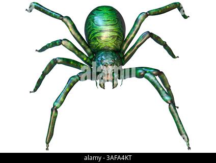 3D rendering of a giant fantasy spider isolated on white background ...
