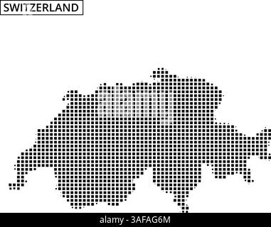 A dotted representation of Switzerland displays the country's ...