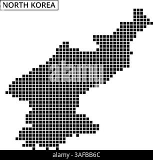 This visual displays a dot map of North Korea, highlighting its ...