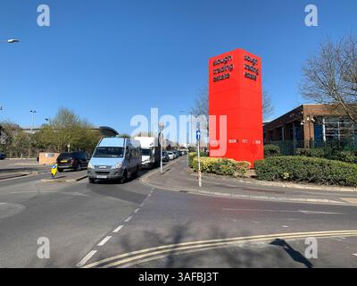 Slough, UK. 2nd April, 2025. A Segro Atcore building on Slough Trading ...