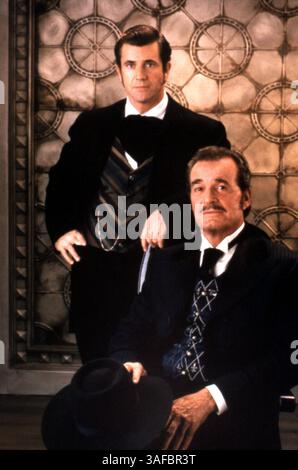 JAMES GARNER, RICHARD DONNER and MEL GIBSON in MAVERICK (1994 ...