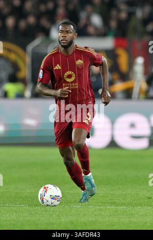 Olimpico Stadium, Rome, Italy - Evan Ferguson of AS Roma runs with the ...