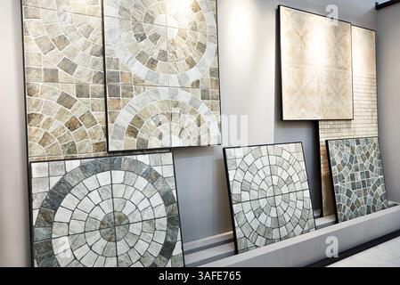 Large size ceramic tile collection in hardware store Stock Photo - Alamy