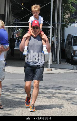 Matt Bomer and his sons out and about in Soho New York City, USA - 27. ...