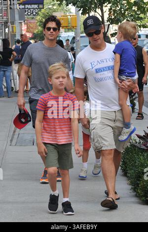 Matt Bomer and his sons out and about in Soho New York City, USA - 27. ...