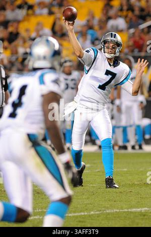 Carolina Panthers wide receiver Jimmy Horn Jr. (15) runs a route during ...