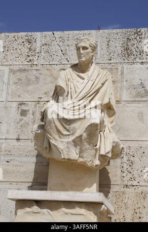The statue of Menander, the Athenian playwright at new comedy ...