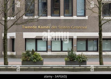 Dutch political House of Representatives, exterior of The States ...