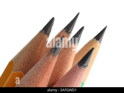 Many different graphite pencils isolated on white Stock Photo - Alamy