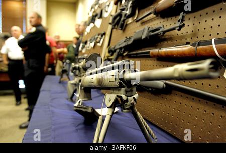 May 31, 2012 - Gulfport, MS, USA - Rifles of all makes and sizes were ...