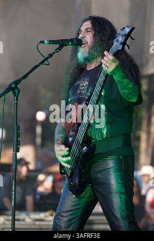 July 18, 2012 - Oklahoma City, Oklahoma, U.S. - Bassist / vocalist TOM ...