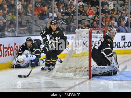 Dallas Stars left wing Mason Marchment (27) checks Colorado Avalanche ...