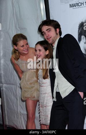 Ruby Jerins and Robert Pattinson New York premiere of 'Remember Me' at ...