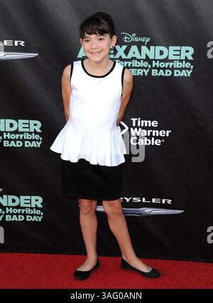 6 October 2014 - Hollywood, California - Chloe Noelle. "Alexander And ...