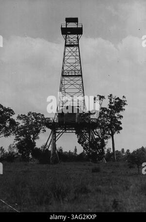 Guards tower at former German Concentration Camp at Holdsworth. June 24 ...
