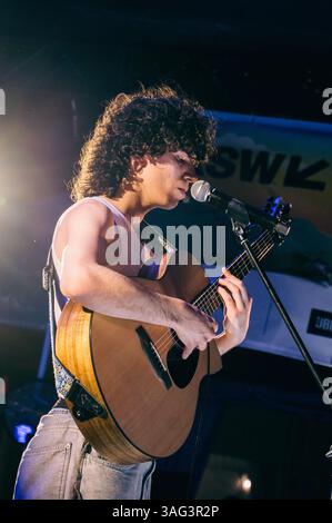 Jacob Alon performs at the British Music Embassy during SXSW 2025 in ...