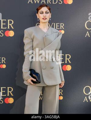 Georgie Buckland attends The Olivier Awards 2025 at The Royal Albert ...