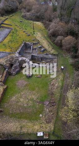 Abbey Tintern Furnace ruins. Part of the network of industrial ...