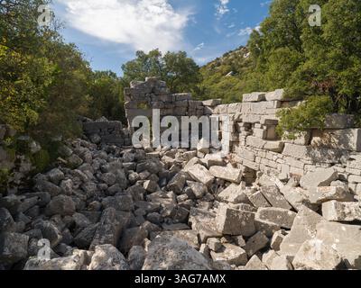 The ancient ruins of Termessos. Important ancient landmarks of Turkey ...
