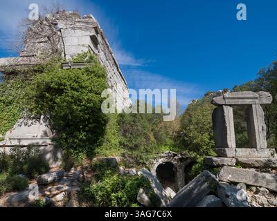 The ancient ruins of Termessos. Important ancient landmarks of Turkey ...