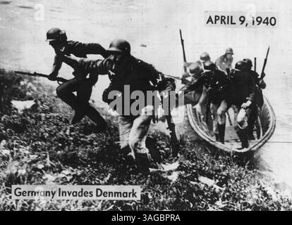 Germany Invades Denmark -- German Maneuvers, Symbolic of attack on ...
