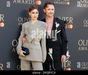 Georgie Buckland and Christopher Parkinson at the Olivier Awards 2025 ...