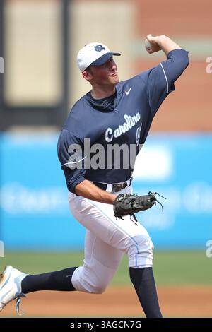 North Carolina Tar Heels starter Kent Emanuel #41 delivers a pitch ...
