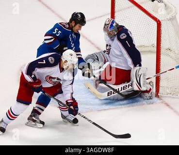 Colorado Avalanche defenseman Jack Johnson (3) in the second period of ...