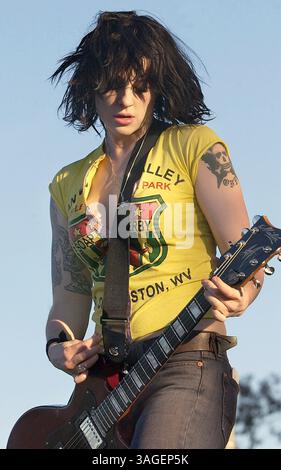 Nov 14, 2004; Anaheim, CA, USA; BRODY DALLE of 'The Distillers ...