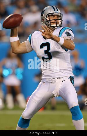 Carolina Panthers quarterback Derek Anderson scrambles away from ...
