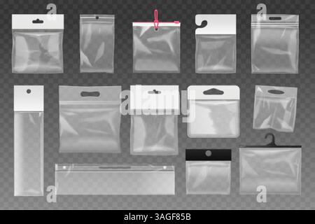 Transparent wrapping film, plastic bag texture. Stretch cellophane ...