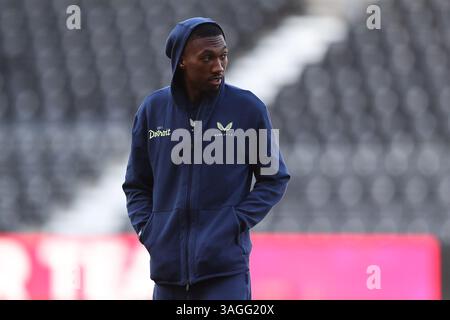 Jaidon Anthony of Burnley arrives at stadium ahead of the Premier ...