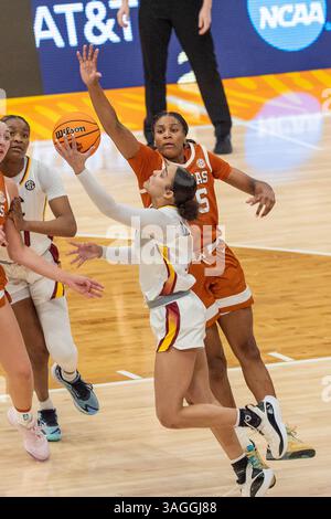 South Carolina guard Tessa Johnson looks to pass during the first half ...