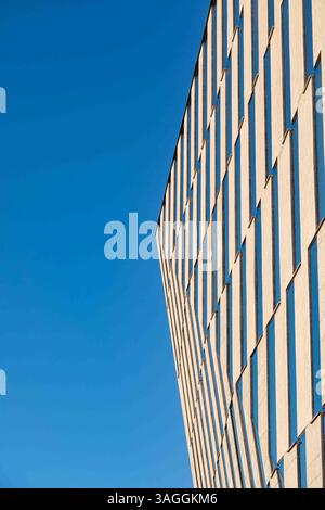 OP Financial Group headquarters at Gebhardinaukio 1 in the evening sun ...