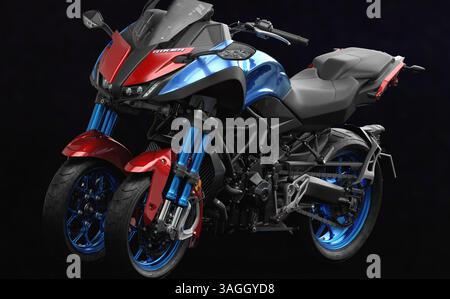 Yamaha NIKEN-Revolutionary Leaning Multi-Wheel Chassis Stock Photo - Alamy