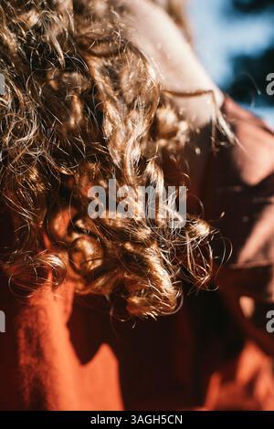 hair strands shining in the sunlight Stock Photo - Alamy