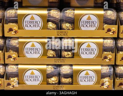 An exquisite collection of Ferrero Rocher chocolates beautifully ...