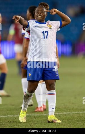 Sandy Baltimore (France Women) celebrates after scoring his teams ...