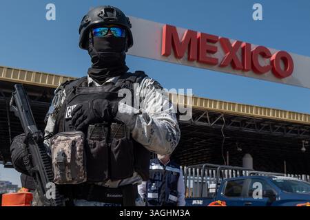 Mexican armed forces conduct security operations near the US-Mexico ...