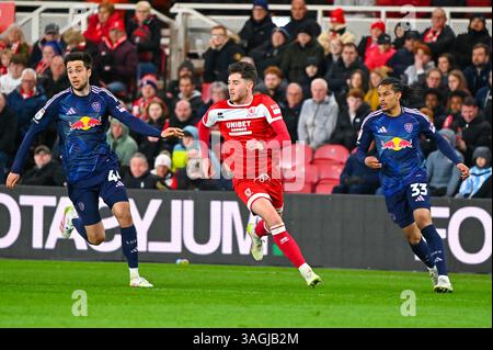 7, Hayden Hackney of Middlesbrough FC in action during the Sky Bet ...