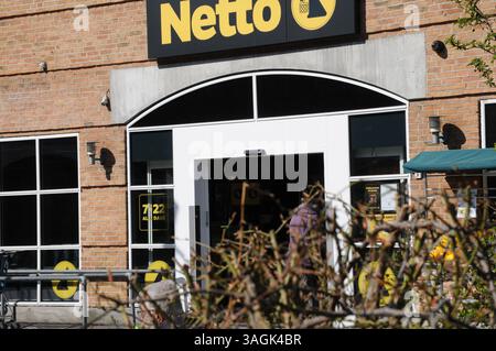 Copenhagen/ Denmark/08 APRIL 2025/ Netto grocery chain store in danish ...