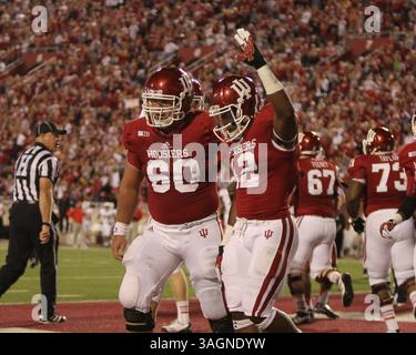 BLOOMINGTON, IN - SEPTEMBER 12: Stephen Daley #8 of the Indiana ...