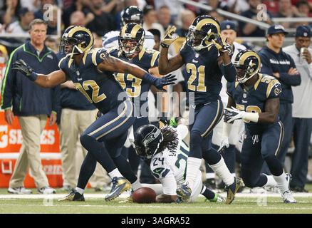 St. Louis Rams defenders Janoris Jenkins (21) and Rodney McLeod (23 ...